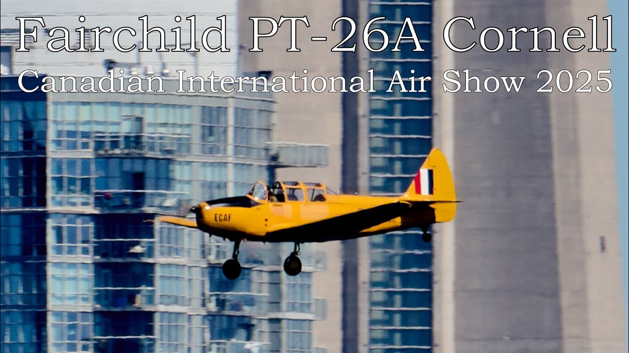 ECAF Fairchild PT-26A Cornell in 4K 60fps - Canadian International Air ...