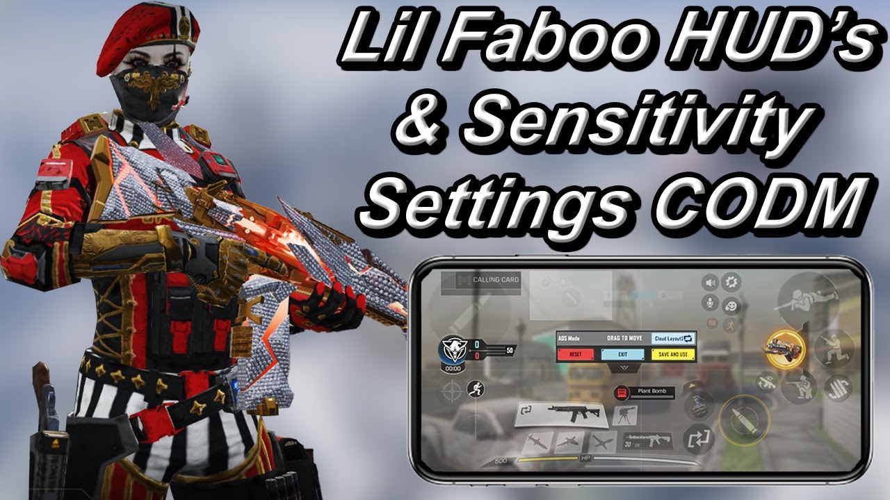 LilFabooYT HUD's Layout + Sensitivity Settings in COD MOBILE (4 Finger ...