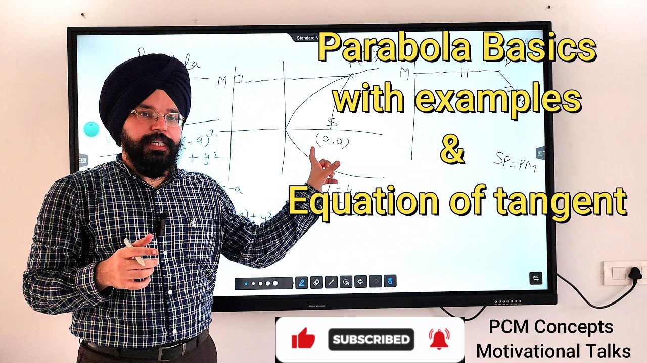 Parabola Basics & Equation of Tangent with NCERT Examples #Parabola # ...