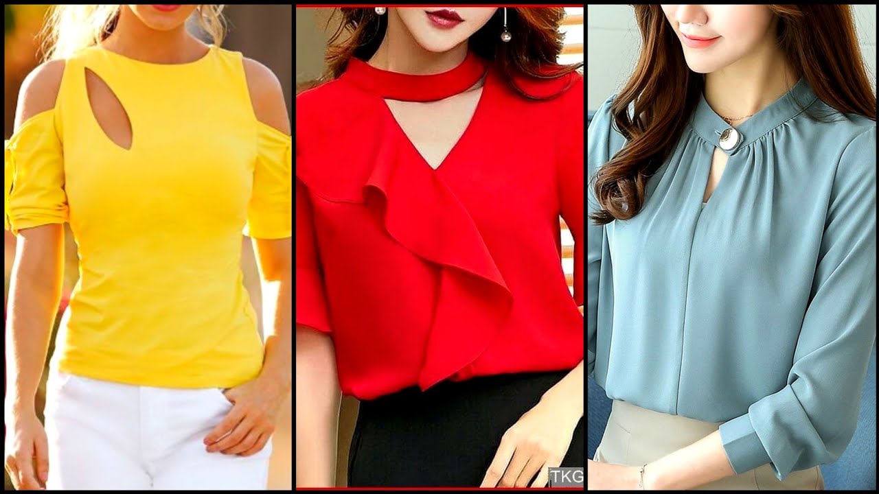 Outstanding Fancy Silk Top/Shirts Design For Girls - YouTube