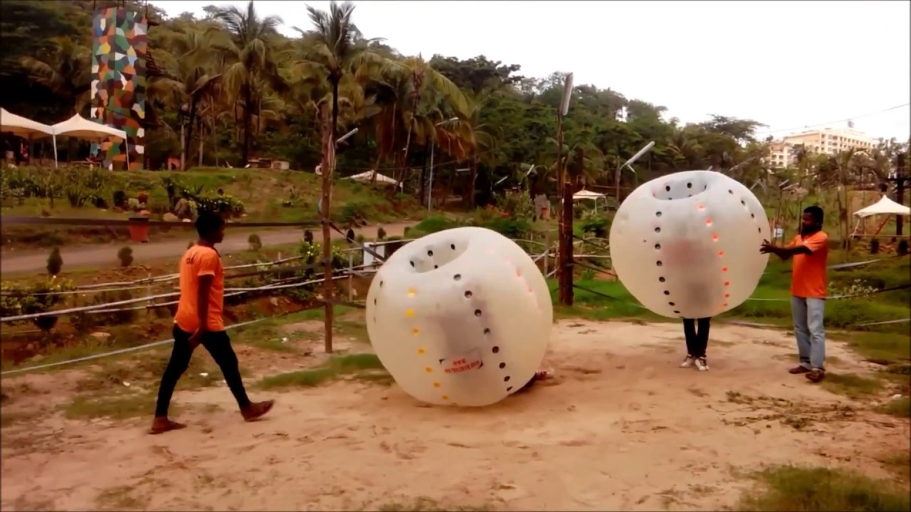 Zorb Ball Fight - YouTube