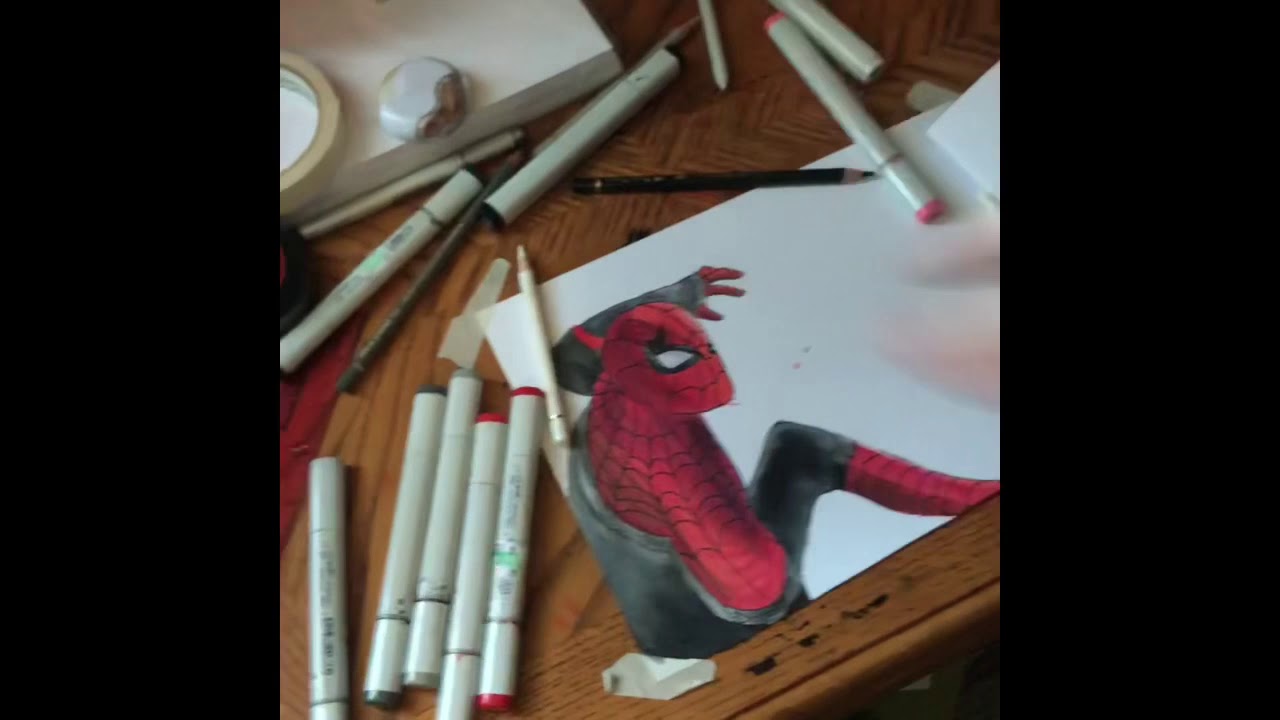 Spider-Man speed drawing(far from home) - YouTube