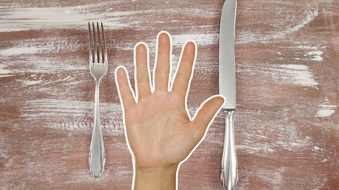 How to use your hand to help with portion control - YouTube