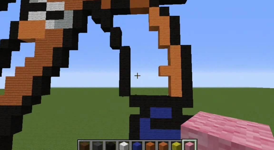 ナルト Minecraft Pixel Art Tutorial - naruto 마인크래프트 만들기 : 나루토 픽셀아트 - YouTube