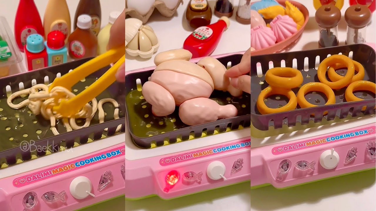 [💸toy asmr💸] Compilation of Frying food toy ASMR 튀김 장난감 놀이 모음집 - YouTube