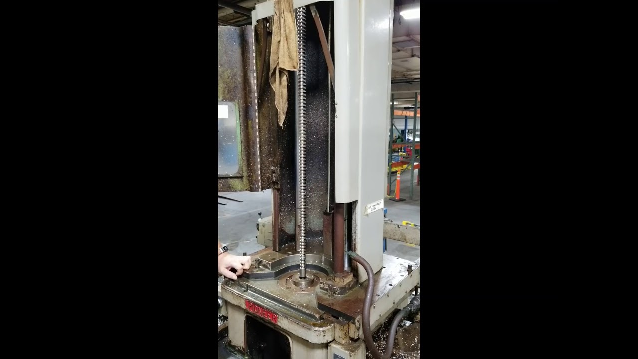 Pioneer Model VT-1045 Vertical Broaching Machine - YouTube