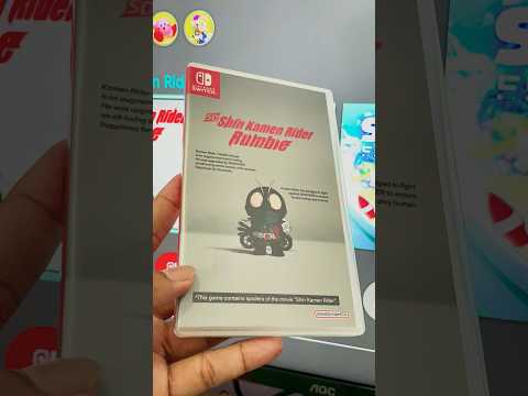 Unboxing Nintendo Switch Game SD SHIN KAMEN RIDER RUMBLE #nintedoswitch #kamenrider #kamenridergame