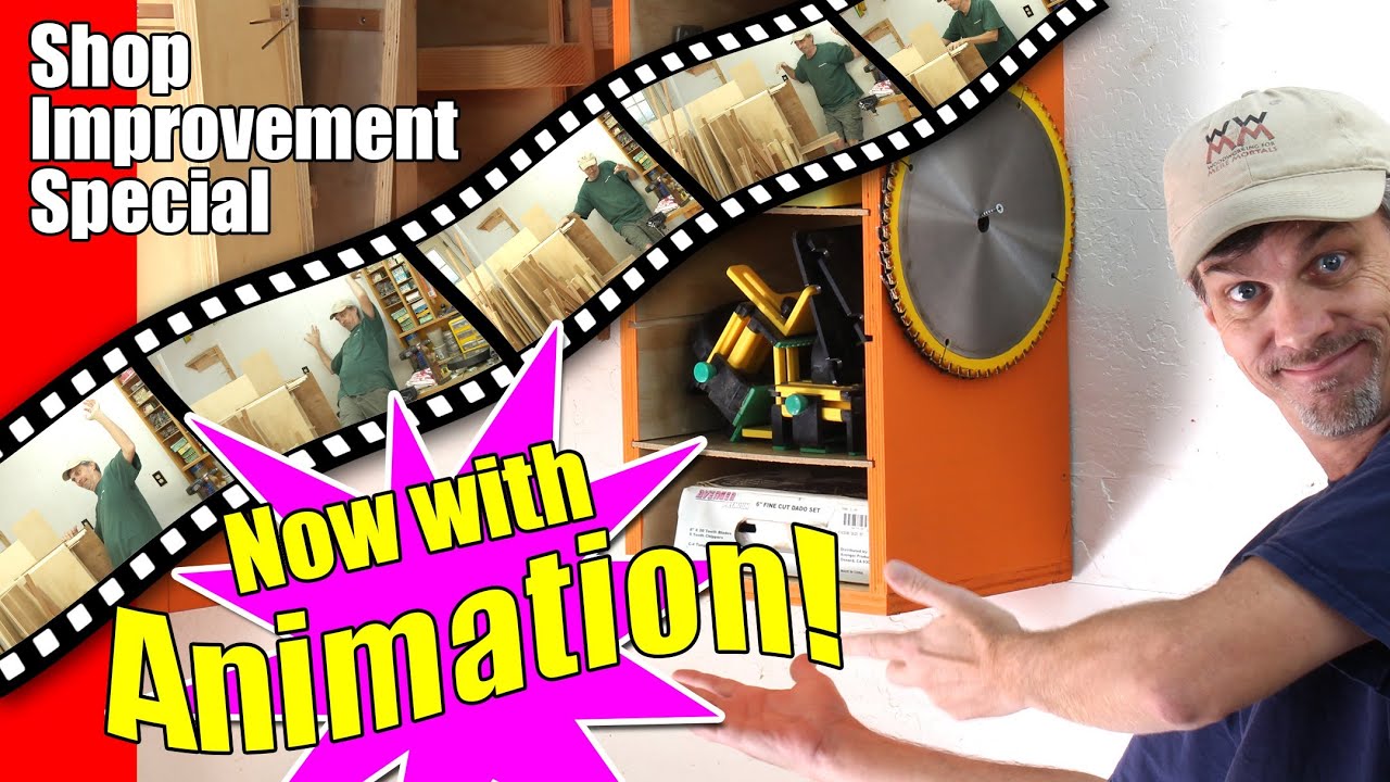 Woodworking shop upgrades, storage solutions, and stop-motion animation ...