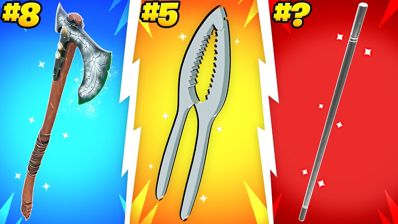 20 *SWEATIEST* One Handed Pickaxes.. (Fortnite) - YouTube