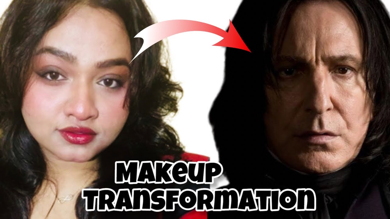 Snape character makeup tutorial #professorsnape #makeuptransformation # ...