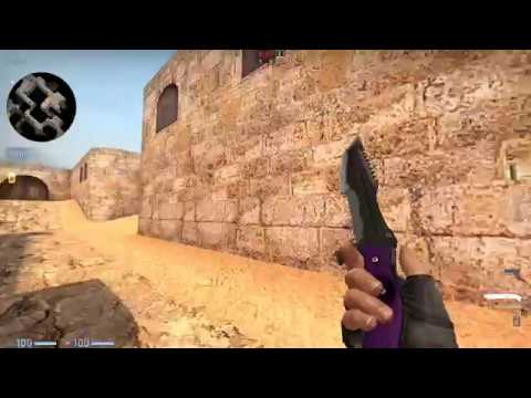 CS :GO ★ Huntsman Knife | Ultraviolet ( Battle - Scarred) - YouTube