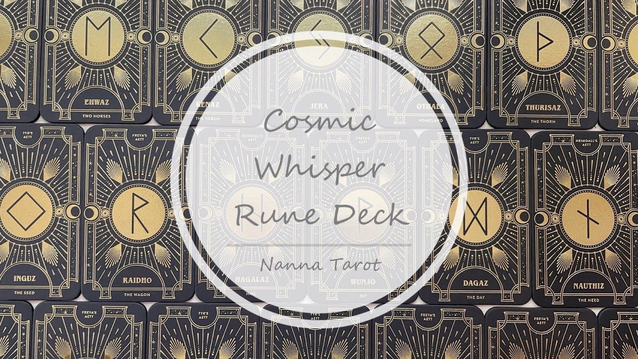 開箱 🥀 宇宙私語盧恩板 • Cosmic Whisper Rune Deck // Nanna Tarot - YouTube