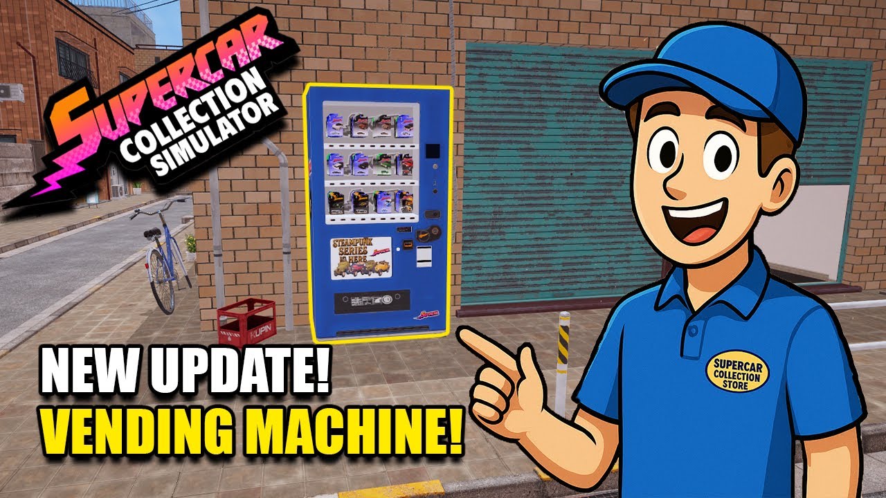 Supercar Collection Simulator : New Big Update We Got Vending Machines ...