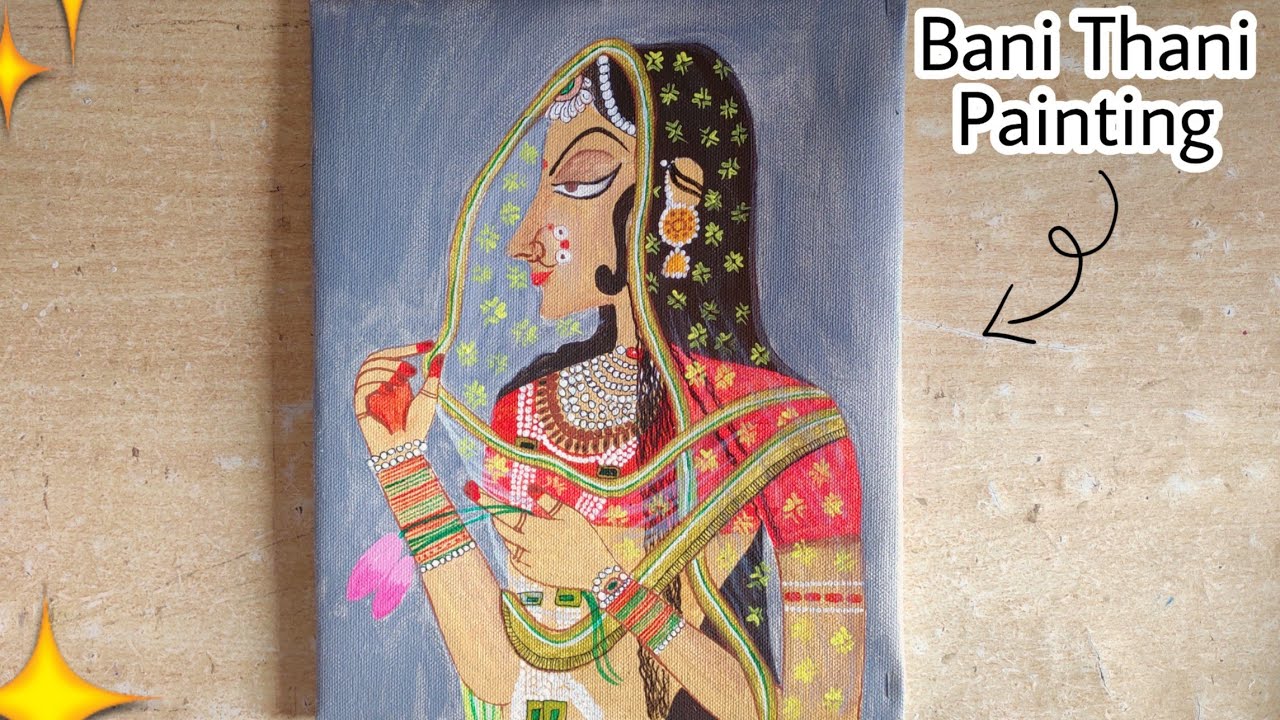 Bani Thani Painting | Canvas Painting | Anushka's Handmade | || AS Art ...