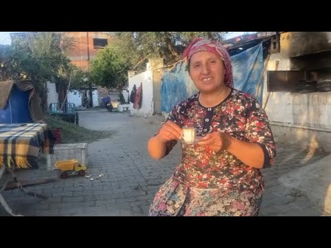 Özen Teyze köyde közde kahve yapıyor- Köy Hayatı Sevenler #özenteyze #köy
