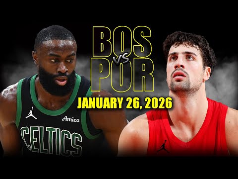 Boston Celtics vs Portland Trail Blazers Full Game Highlights – January 26, 2026 | NBA Season