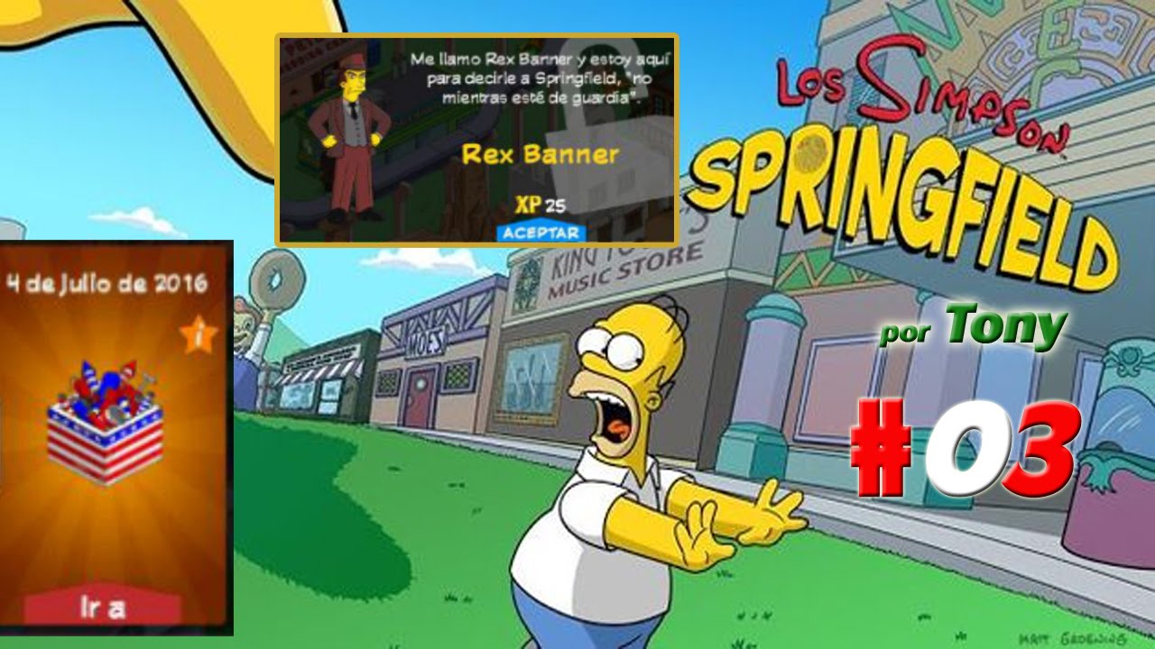 Los Simpson - Springfield "4 de Julio 2016, Cap. 3 - Rex Banner y ...
