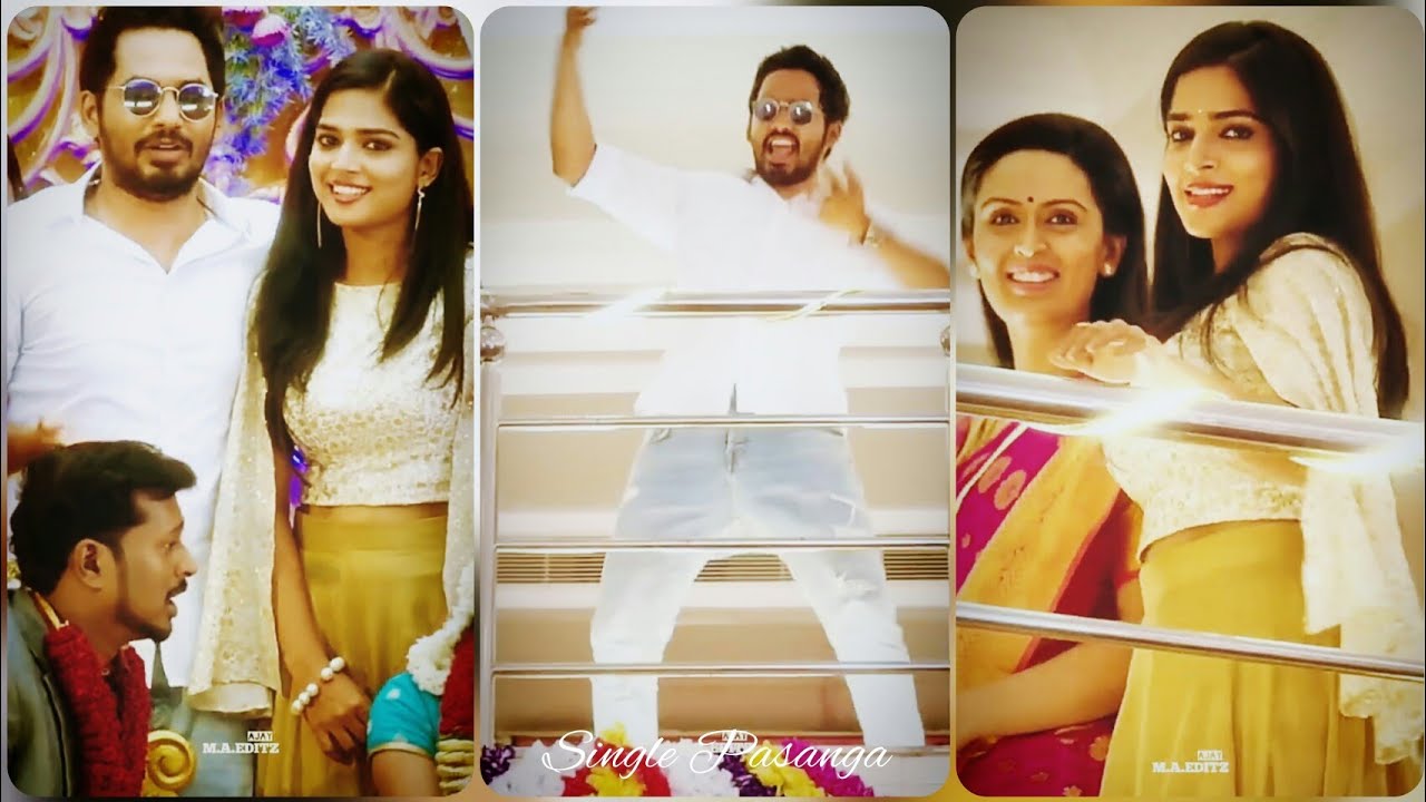 Single Pasanga WhatsApp Status Full Screen||Natpe Thunai||Hiphop ...