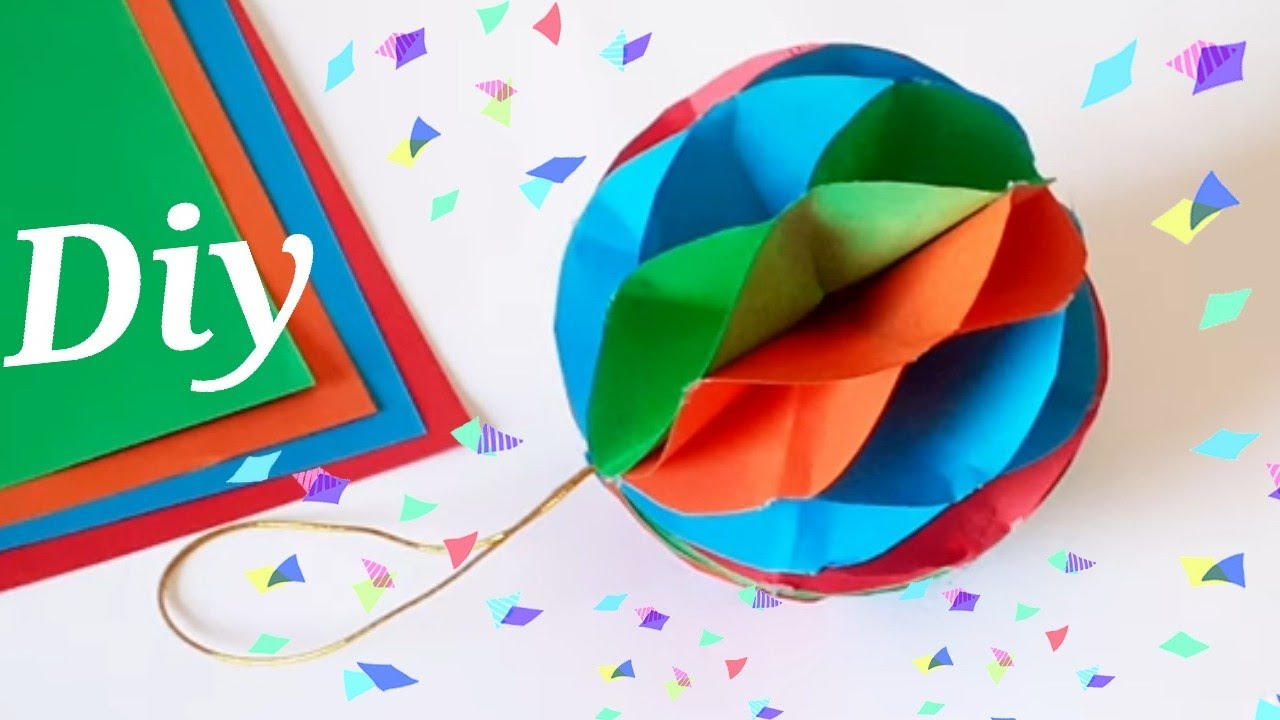 How to make paper crafting ball ll diy Christmas 🎄 decoration. - YouTube