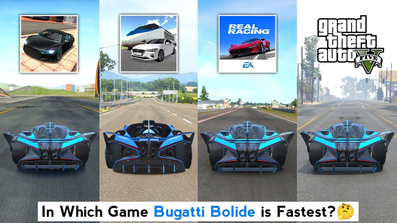 Bugatti Bolide Top Speed in 3D Driving Class, Extreme Car Driving ...