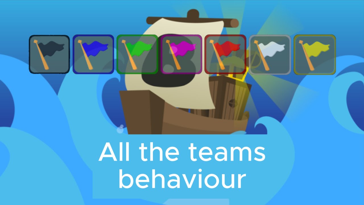 All the teams behaviour in Build A Boat For Treasure ROBLOX - YouTube