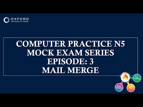 Episode 3: COMPUTER PRACTICE N5 MOCK EXAM: Mail Merge Main Document ...