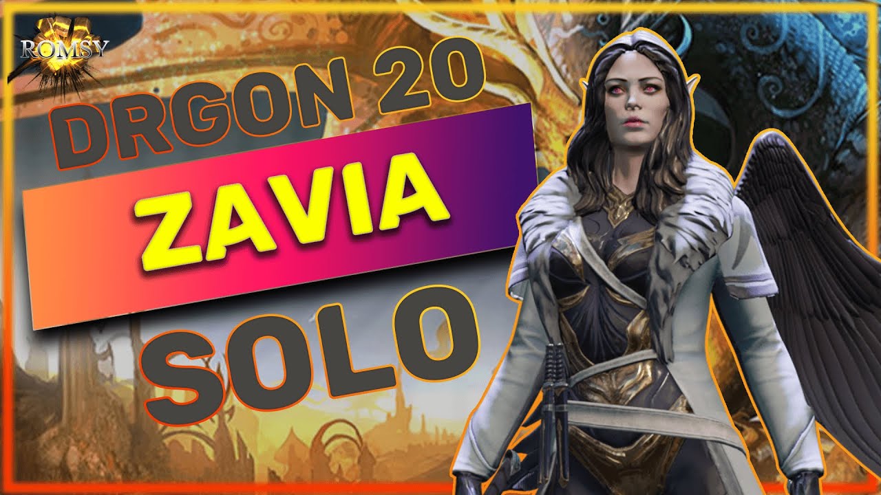 ZAVIA DRAGON 20 SOLO | @Raid: Shadow Legends - YouTube