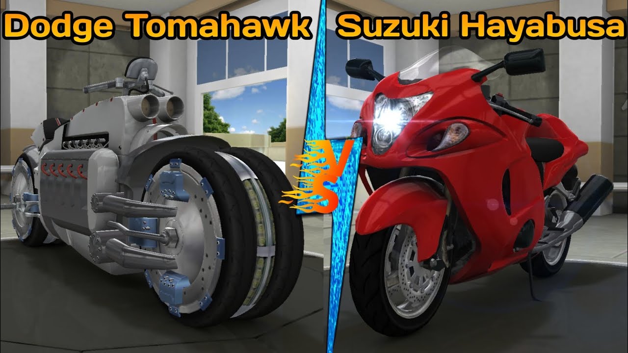 Suzuki Hayabusa VS Dodge Tomahawk - motorcycles drag racing GamePlay ...