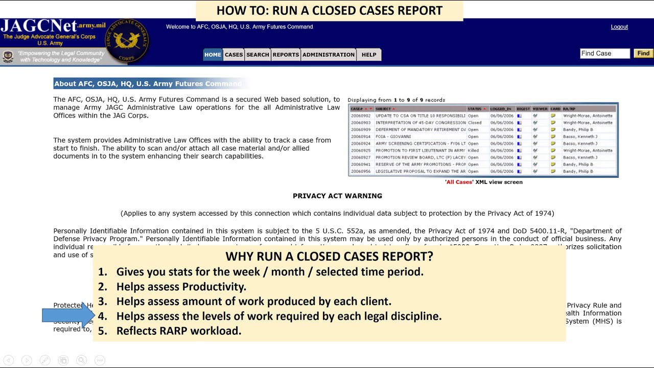 How To: Run a Closed Cases Report - YouTube