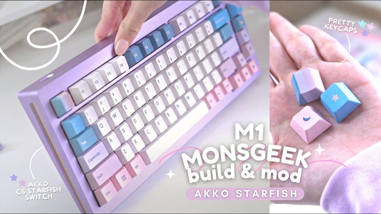 Monsgeek M1 build & mod | akko starfish switch ☁️ custom keyboard คุ้มค่าเกินราคา มือใหม่ต้องลอง ...