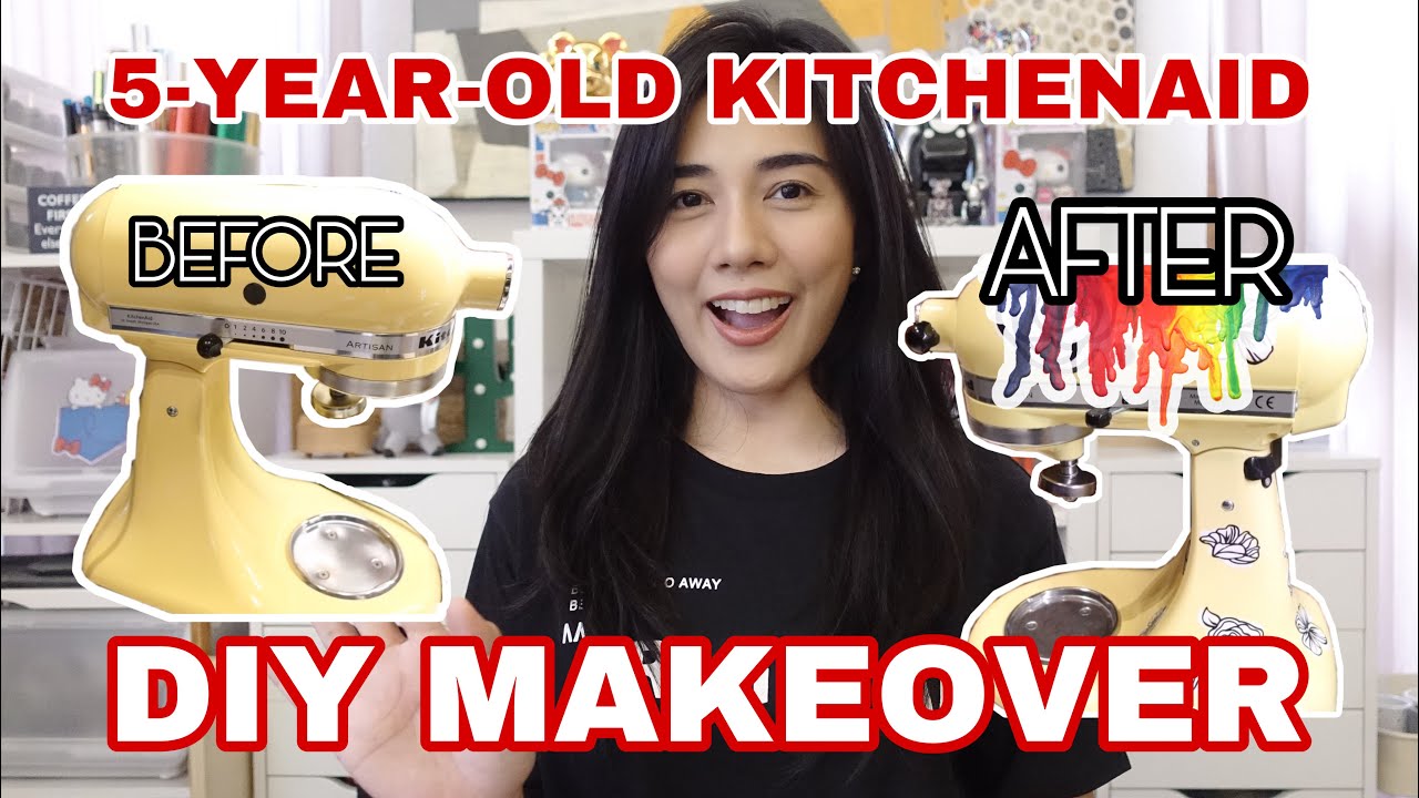 DIY KITCHENAID MIXER MAKEOVER USING CRICUT | Nanay Mara - YouTube