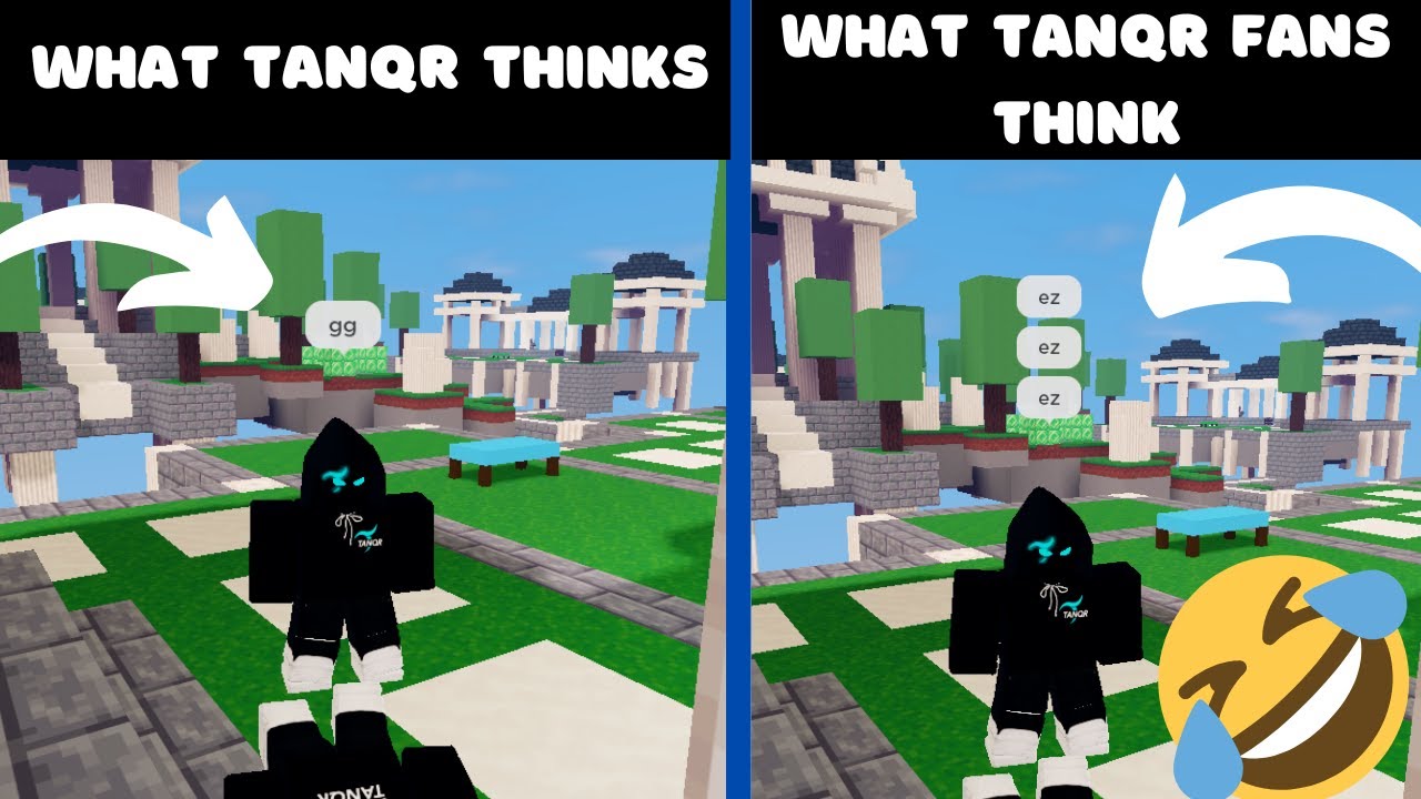 What TanqR THINKS VS What TanqR FANS THINK... 🤣 (Roblox Bedwars) - YouTube