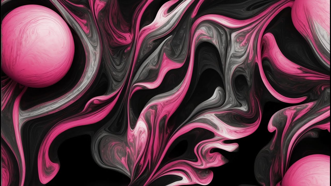 Pink And Black Abstract Background Animation Video - Calm Wallpaper For ...