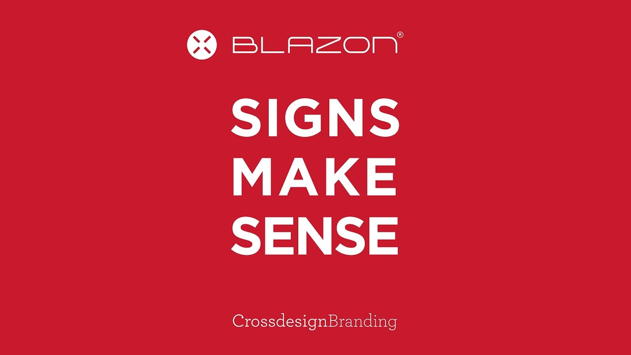 BLAZON / Crossdesign "SIGNS MAKE SENSE"! - YouTube