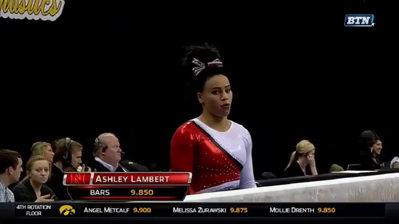 Ashley Lambert (Nebraska) 2016 Beam vs Iowa (Exhibition) - YouTube