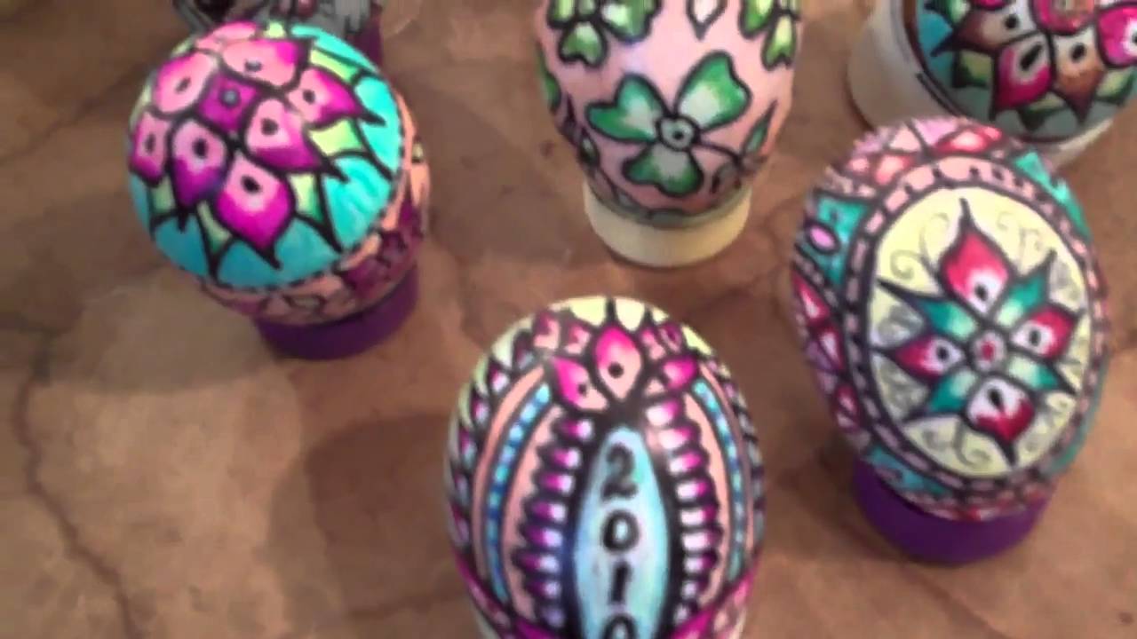 Easter Egg design using magic markers. - YouTube