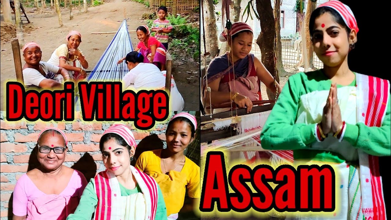 village life of Assam|village life of India|Traditional gamcha making ...