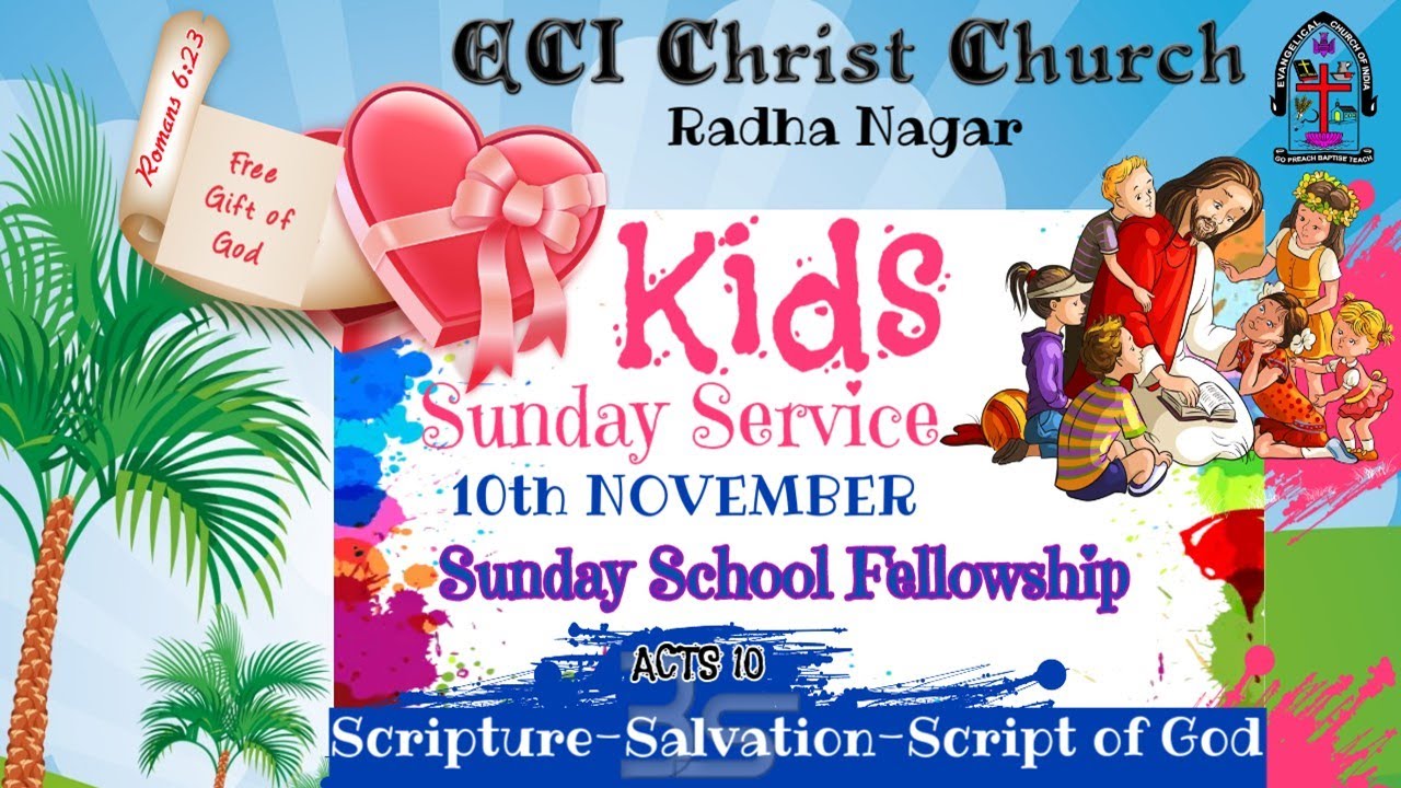 Kids Special Sunday Service | 10.11.2024 | Rev. Dr. J. Wilson | ECI ...