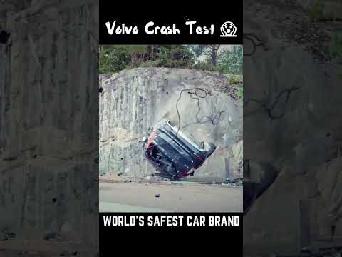 Volvo's car crash🔥 test will leave you breathless #VOLVO #CRASHTEST