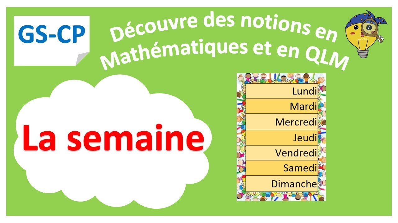 Les jours de la semaine - QLM - YouTube