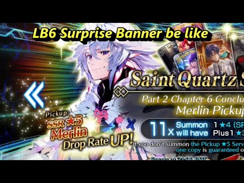 [FGO NA] LB6 Part 2 Surprise Banner Merlin Rolls - YouTube