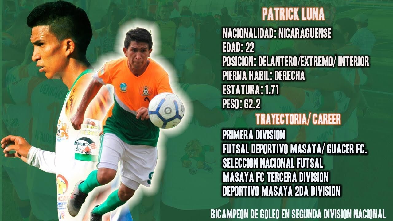 Patrick Luna jugadas y Goles Deportivo Masaya Nicaragua - YouTube