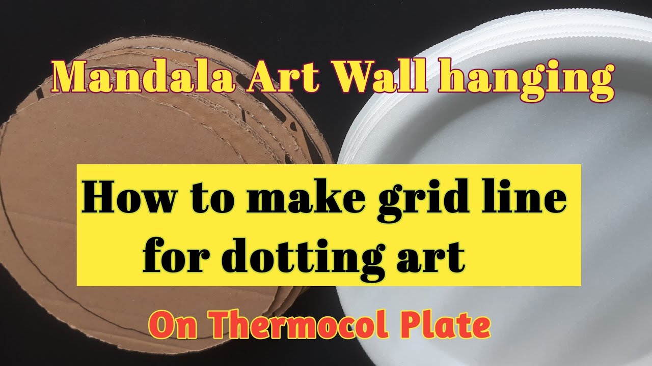 Mandala Art Wall Hanging / How to Draw Mandala Grid without protractor ...