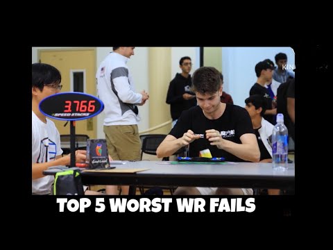 TOP 5 WORST CUBING WORLD RECORD FAILS - YouTube
