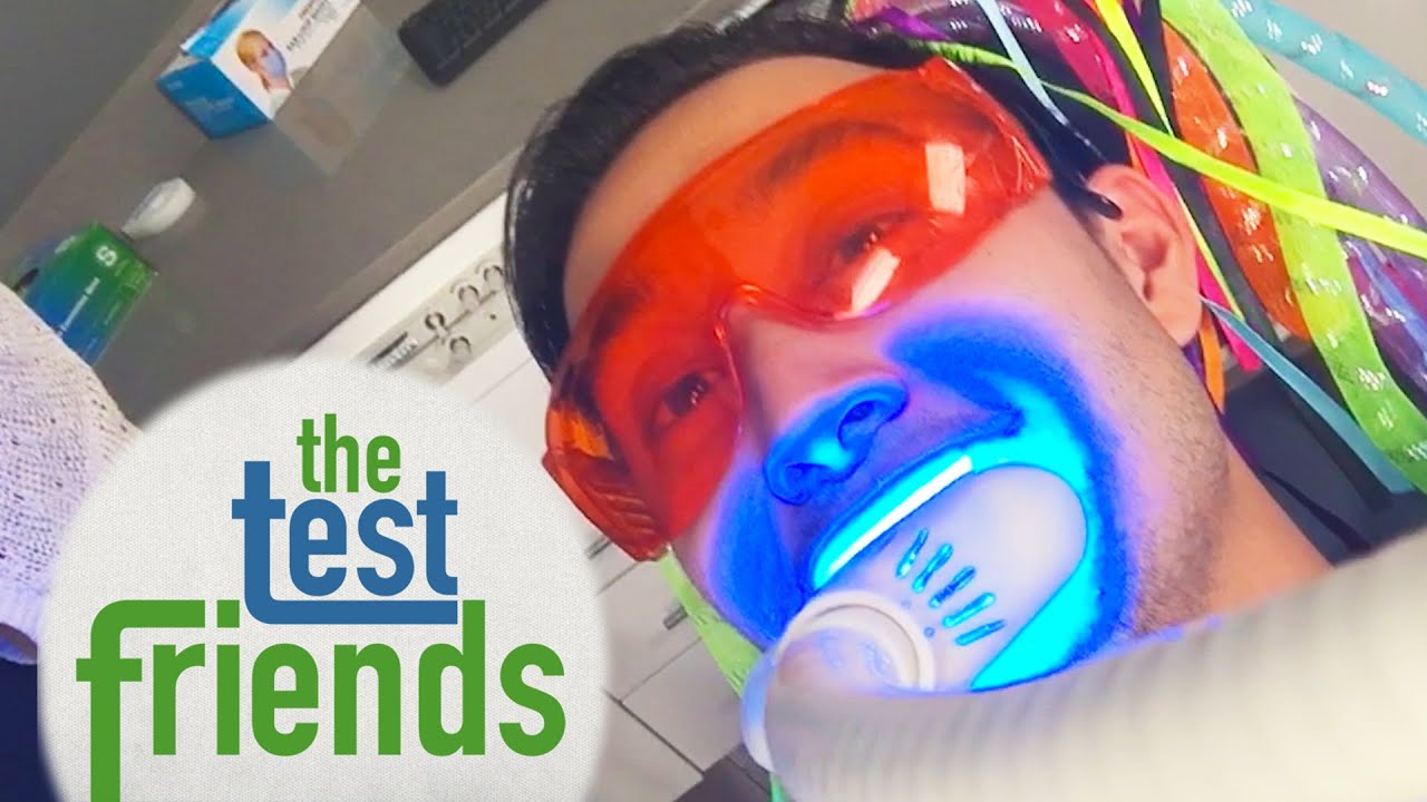 We Tried Professional Teeth Whitening • The Test Friends - YouTube