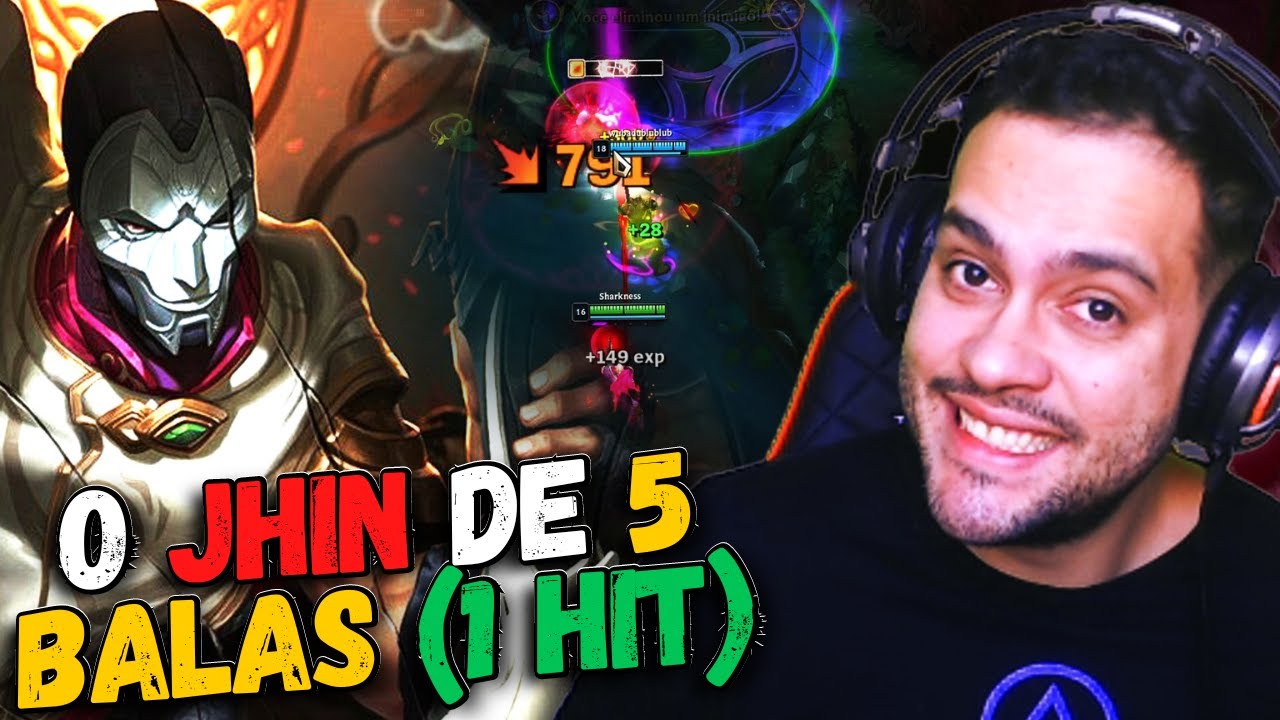 COMO CARREGAR DE JHIN | O JHIN DAS 5 BALAS | BUILD FORÇA DO VENDAVAL ...