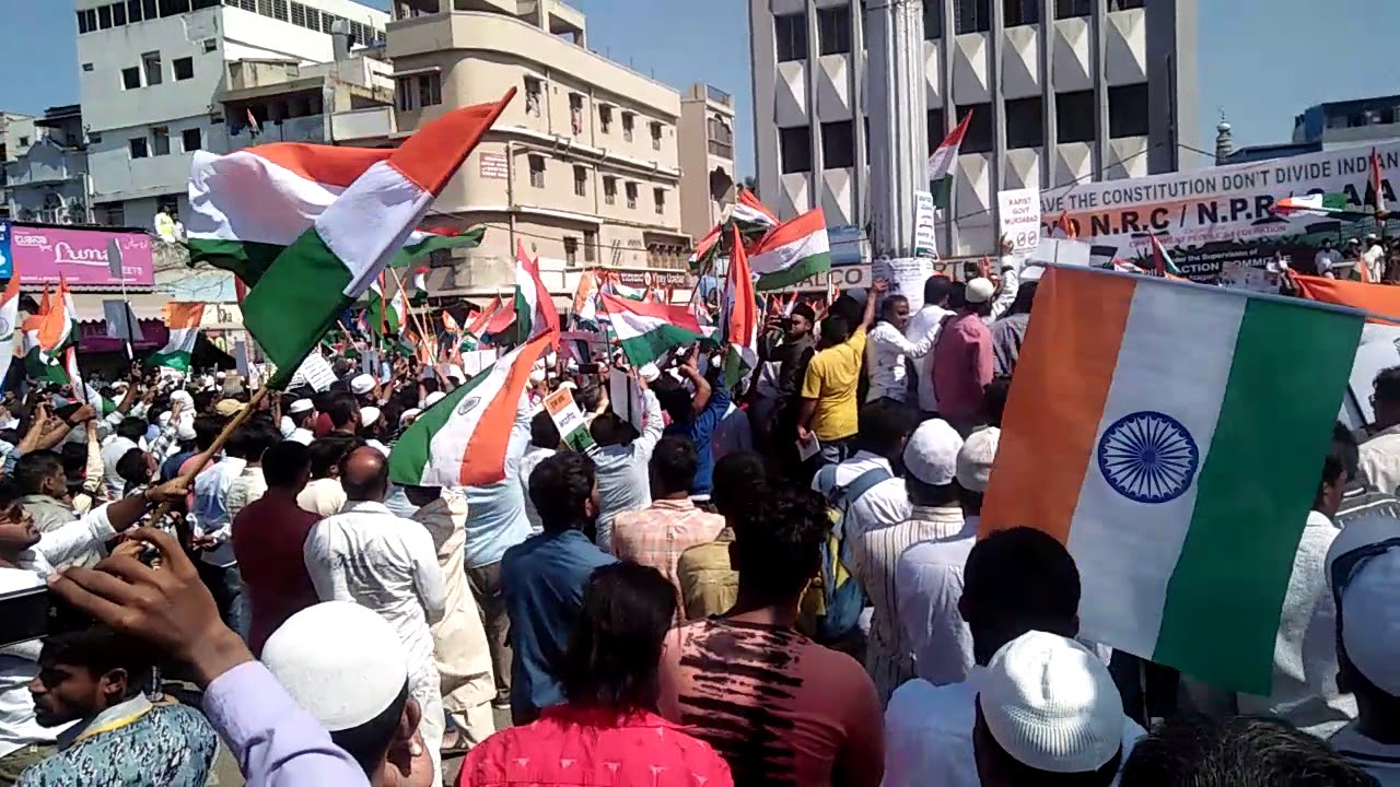 Bangalore protest against NRC NPR CAA - YouTube