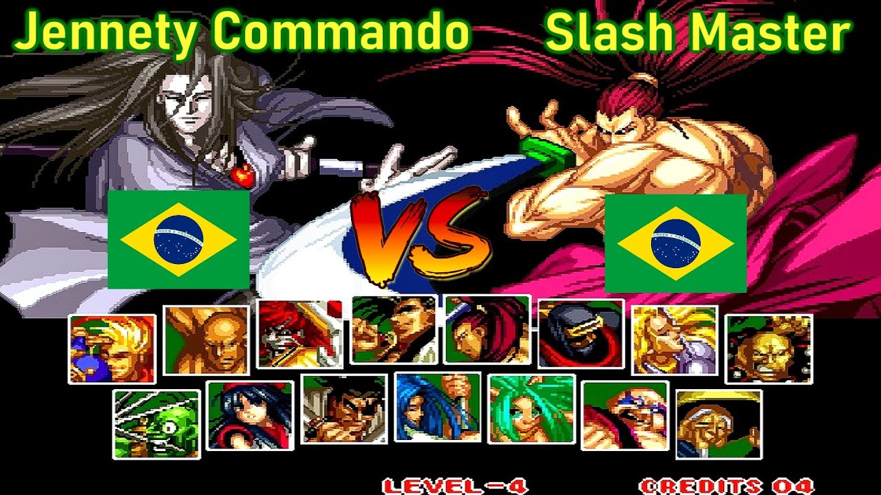Samurai Shodown 2 - Jennety Commando vs Slash Master - YouTube