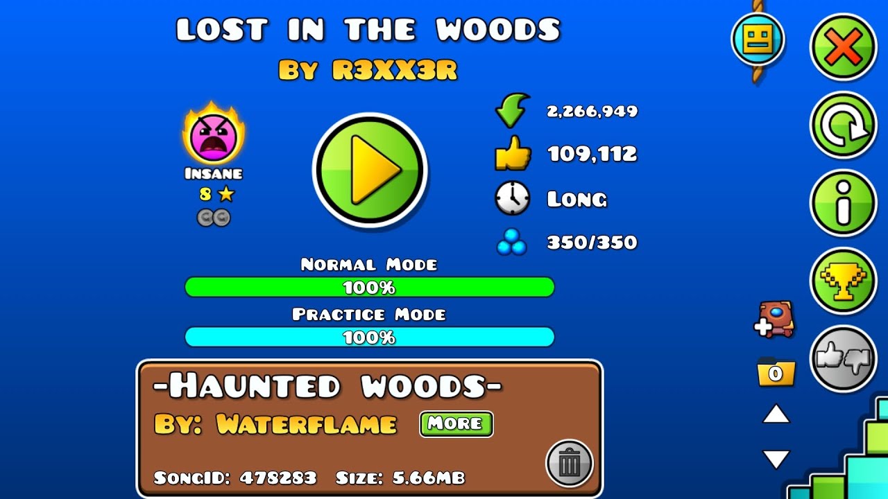 Geometry Dash | Lost In The Woods | By R3XX3R - YouTube