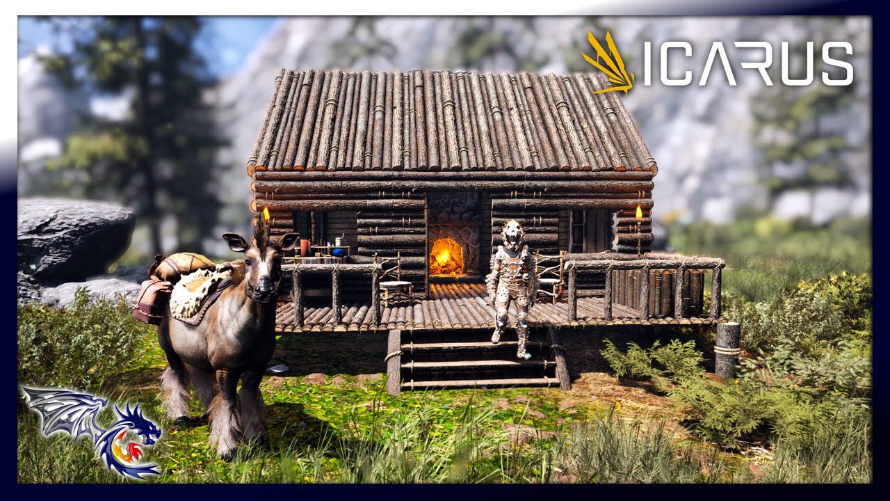 Building A Rustic Cabin For The Icarus VIPs | Icarus: Olympus - YouTube